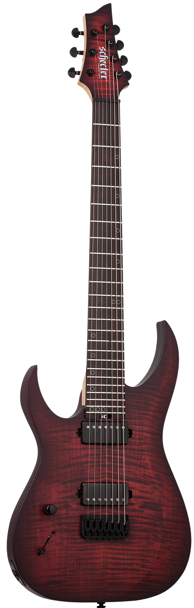 Schecter Sunset-7 Extreme Left-Handed Electric Guitar - Scarlet Burst ...