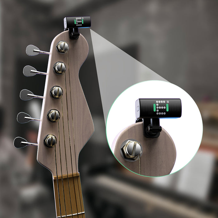 Swiff Audio A10R Rotatable Clip-on LED Mini Bass Guitar Tuner for Chromatic Violin Ukulele with ...