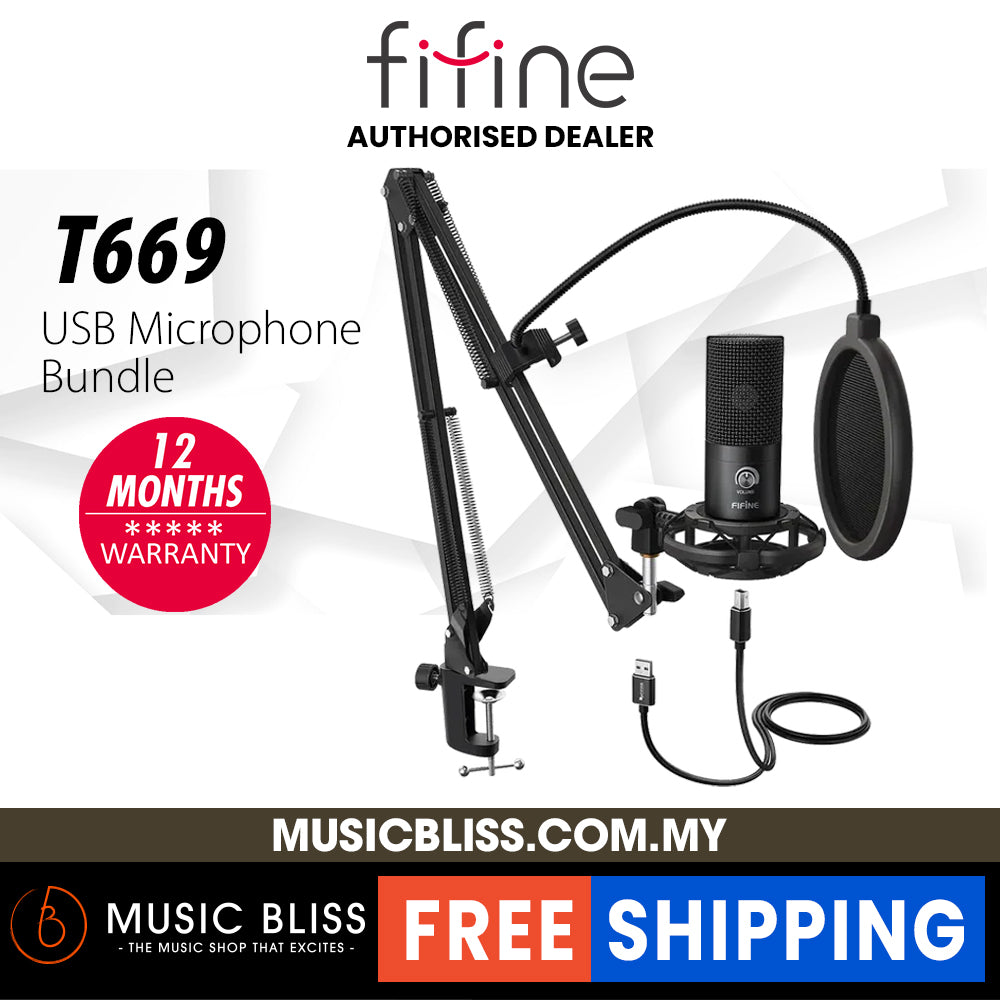 FIFINE T669 Studio Condenser USB Microphone Computer PC Microphone Kit ...