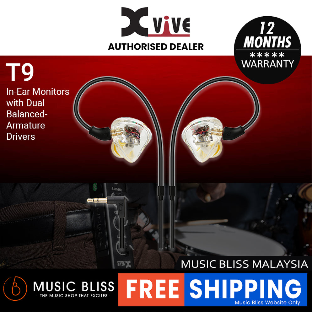 Xvive T9 In-ear Monitors | Music Bliss Malaysia