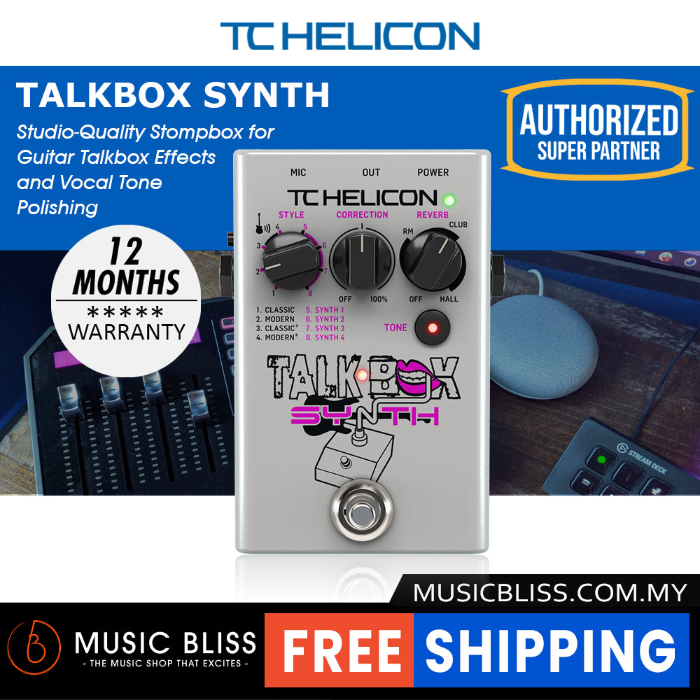 TC-Helicon Talkbox Synth Vocal Effects Pedal | Music Bliss Malaysia