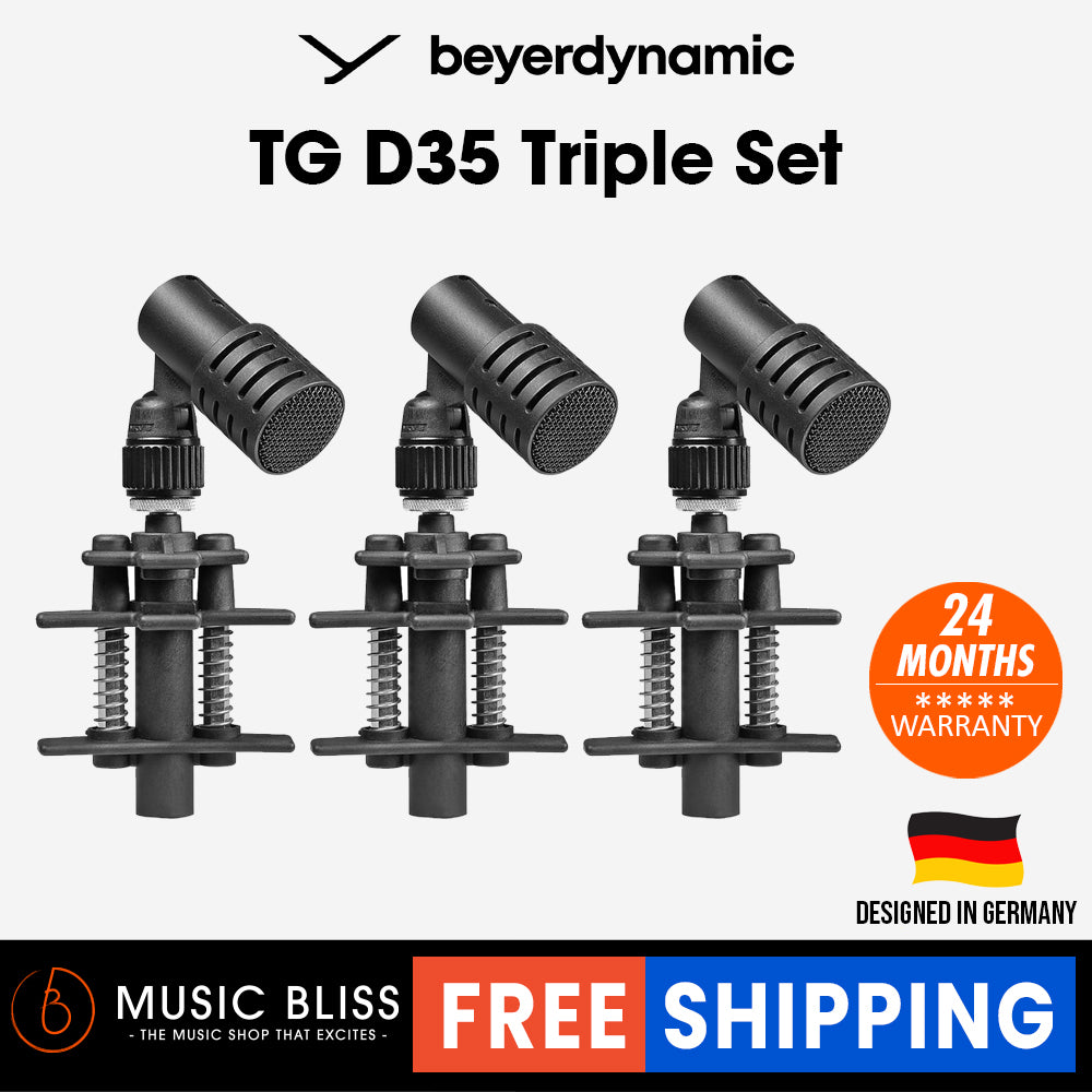 Beyerdynamic TG D35 Triple Set Supercardioid Dynamic Drum Microphone (TG-D35 / TGD35) | Music ...