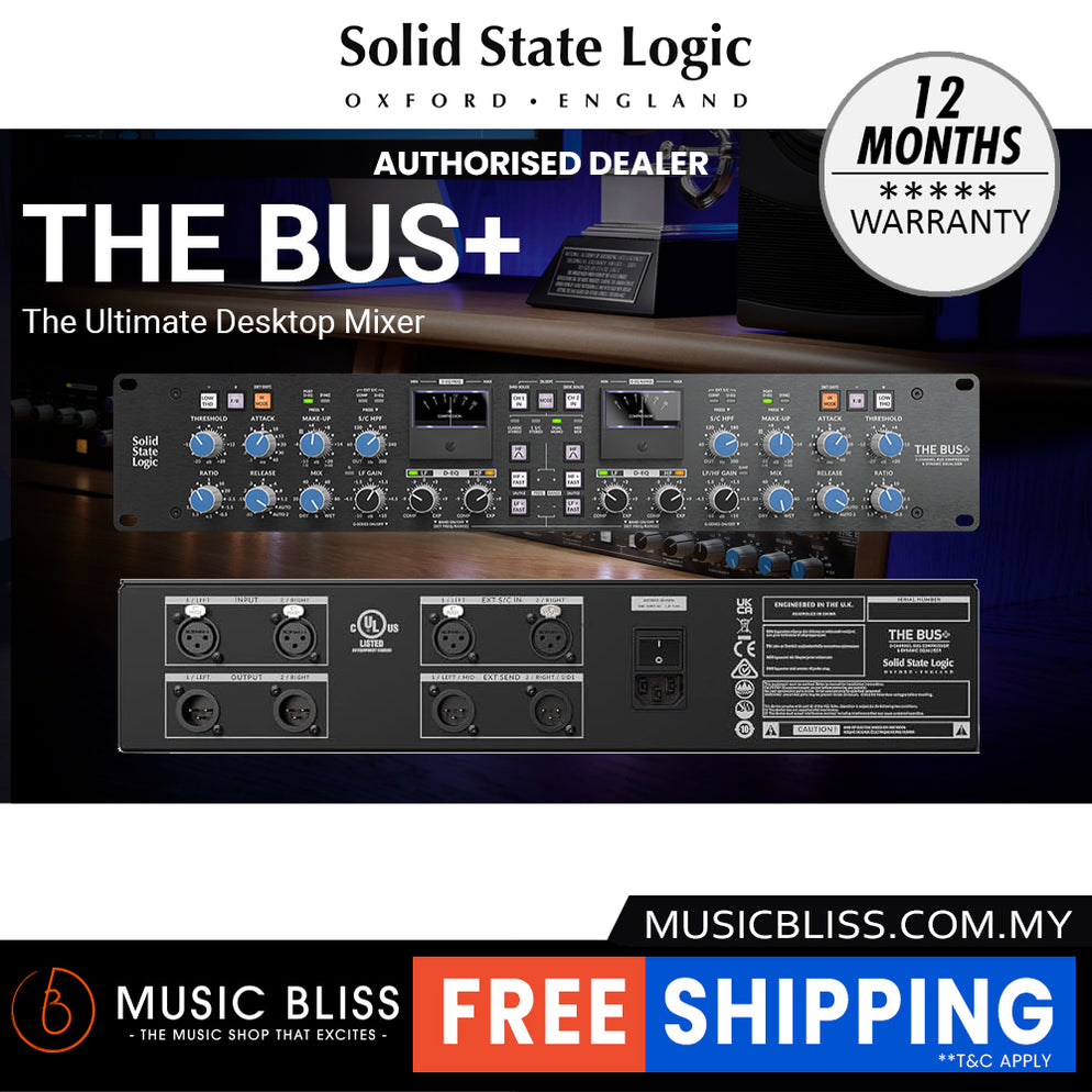 Solid State Logic The Bus+ 2 Channel Bus Compressor | Music Bliss Malaysia