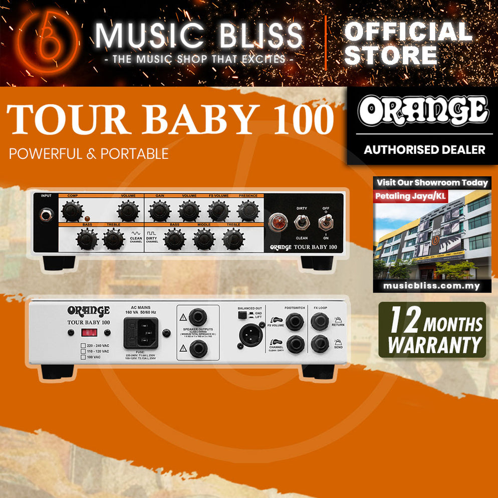 Orange Tour Baby 100-watt Amplifier Head | Music Bliss Malaysia