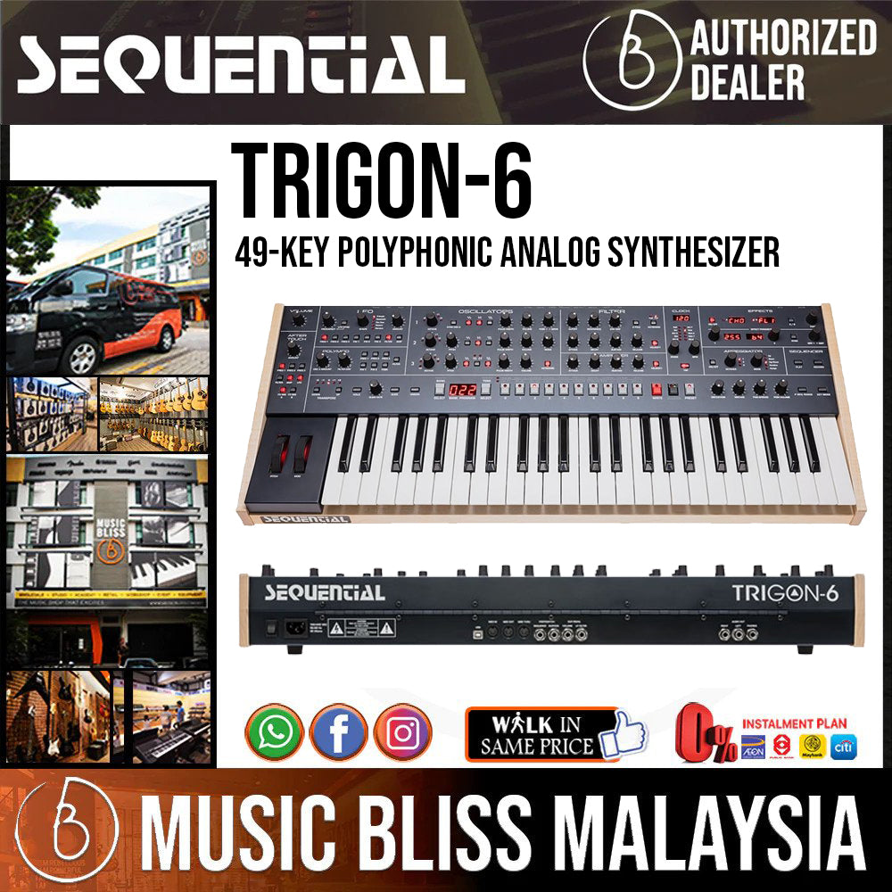 Sequential Trigon-6 6-voice 49-key Polyphonic Analog Synthesizer ...