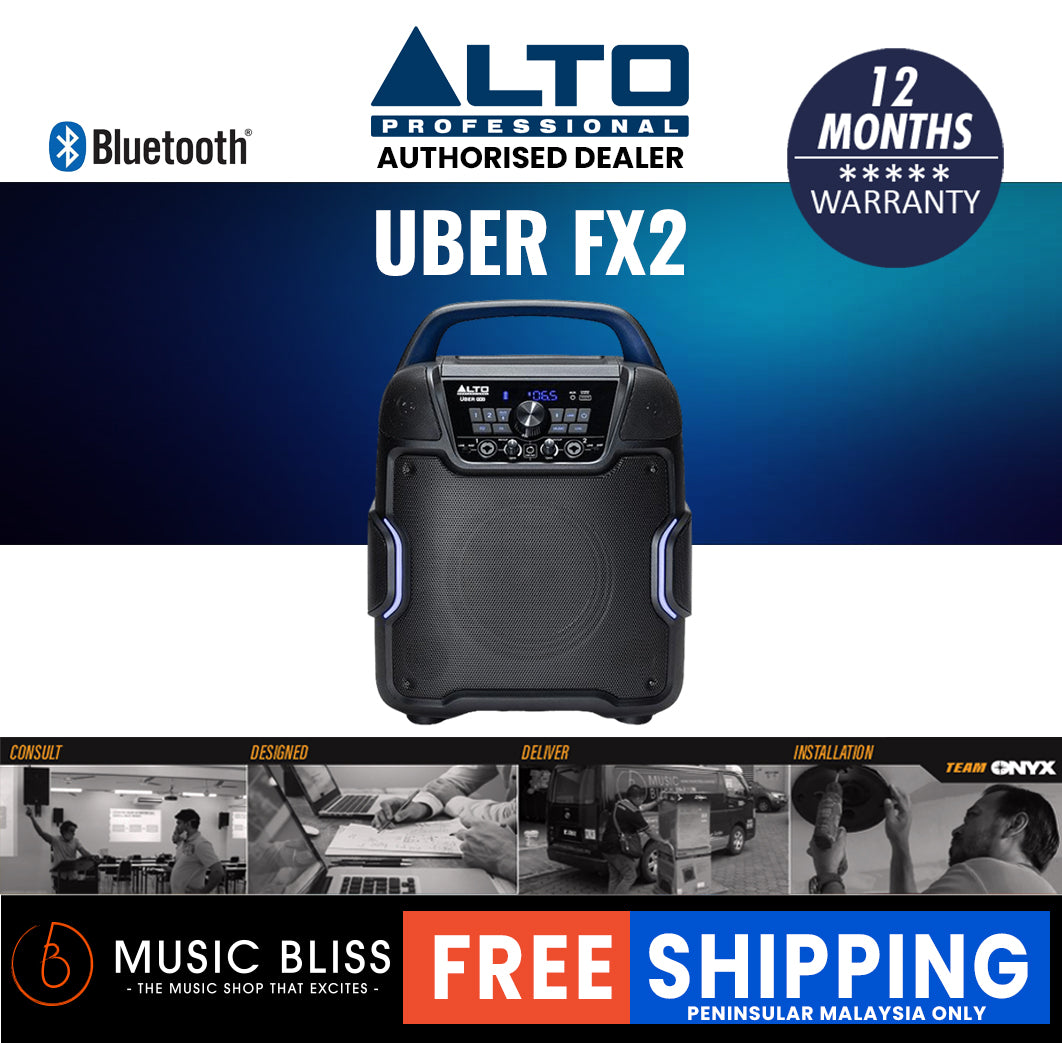 Alto UBER FX2 Portable Battery-Powered 200W Speaker with 320 Degree ...