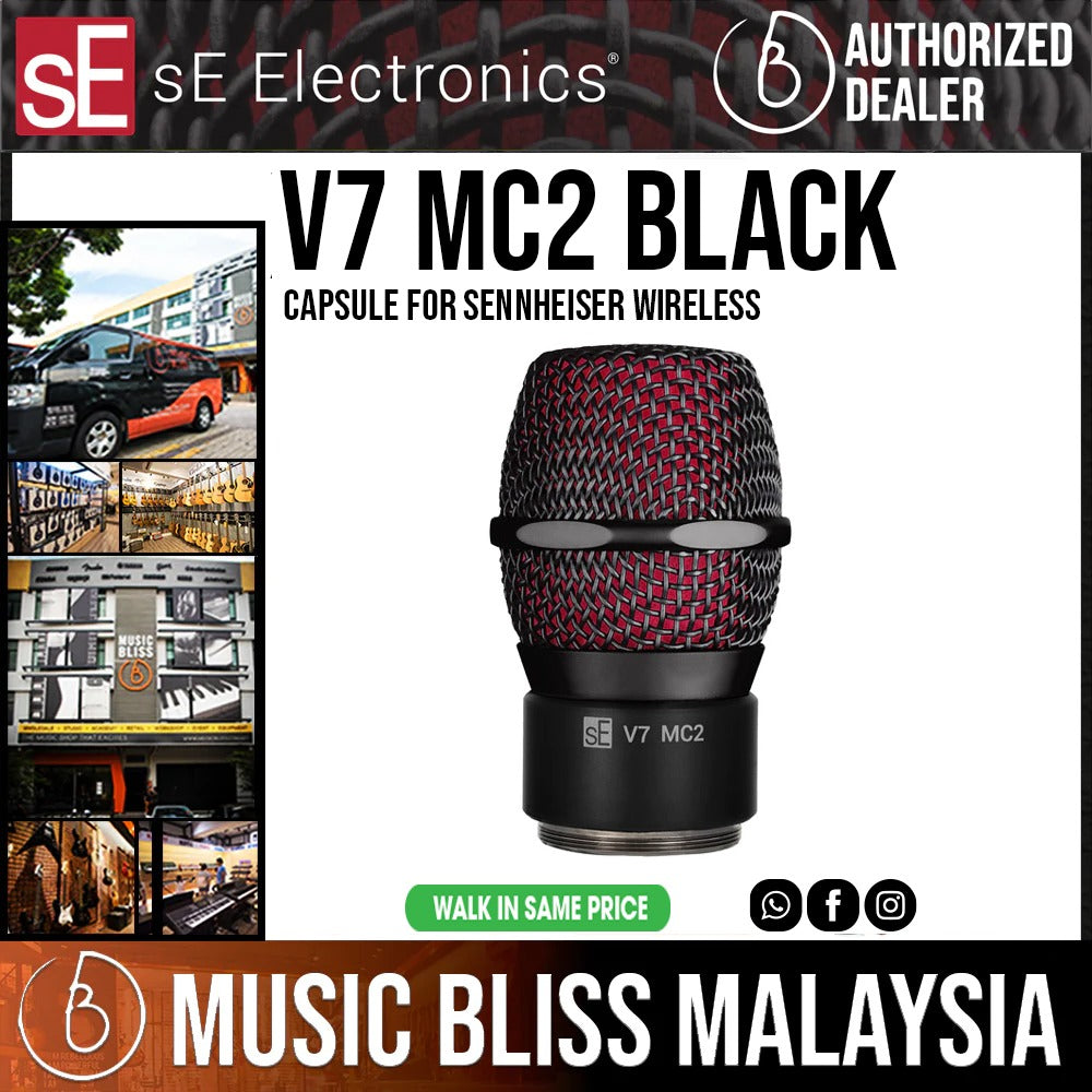sE Electronics V7 MC2 Capsule for Sennheiser Wireless - Black | Music ...