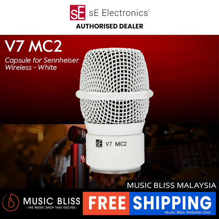 sE Electronics V7 MC2 Capsule for Sennheiser Wireless - White | Music Bliss Malaysia