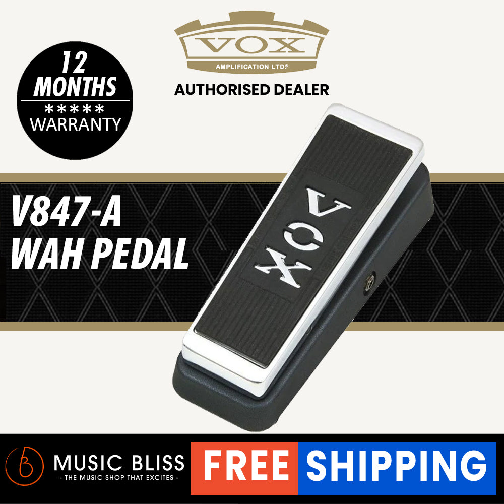 Vox V847 Wah-Wah Guitar Effects Pedal (V847-A / V847A) | Music Bliss ...