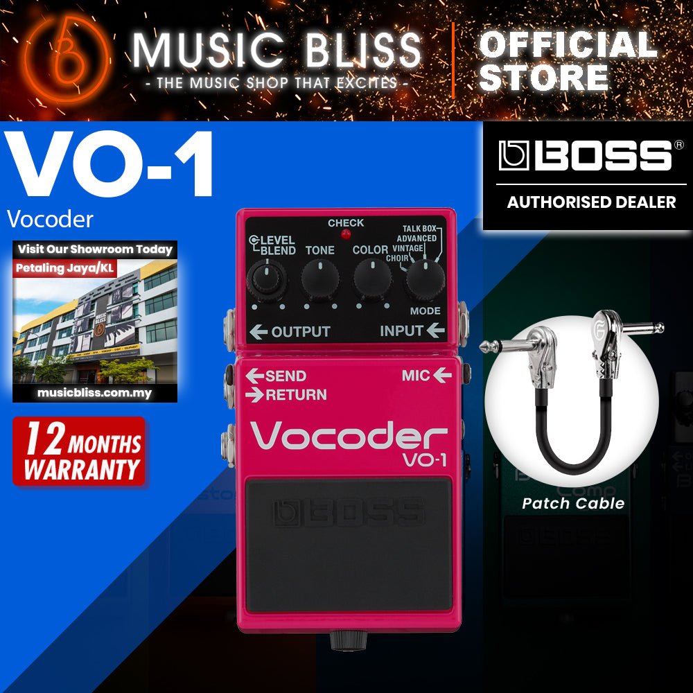 Boss VO-1 Vocoder Guitar Effects Pedal | Music Bliss Malaysia
