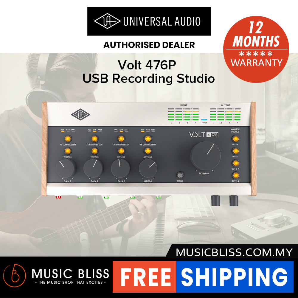 Universal Audio Volt 476P 4x4 USB Audio Interface | Music Bliss Malaysia