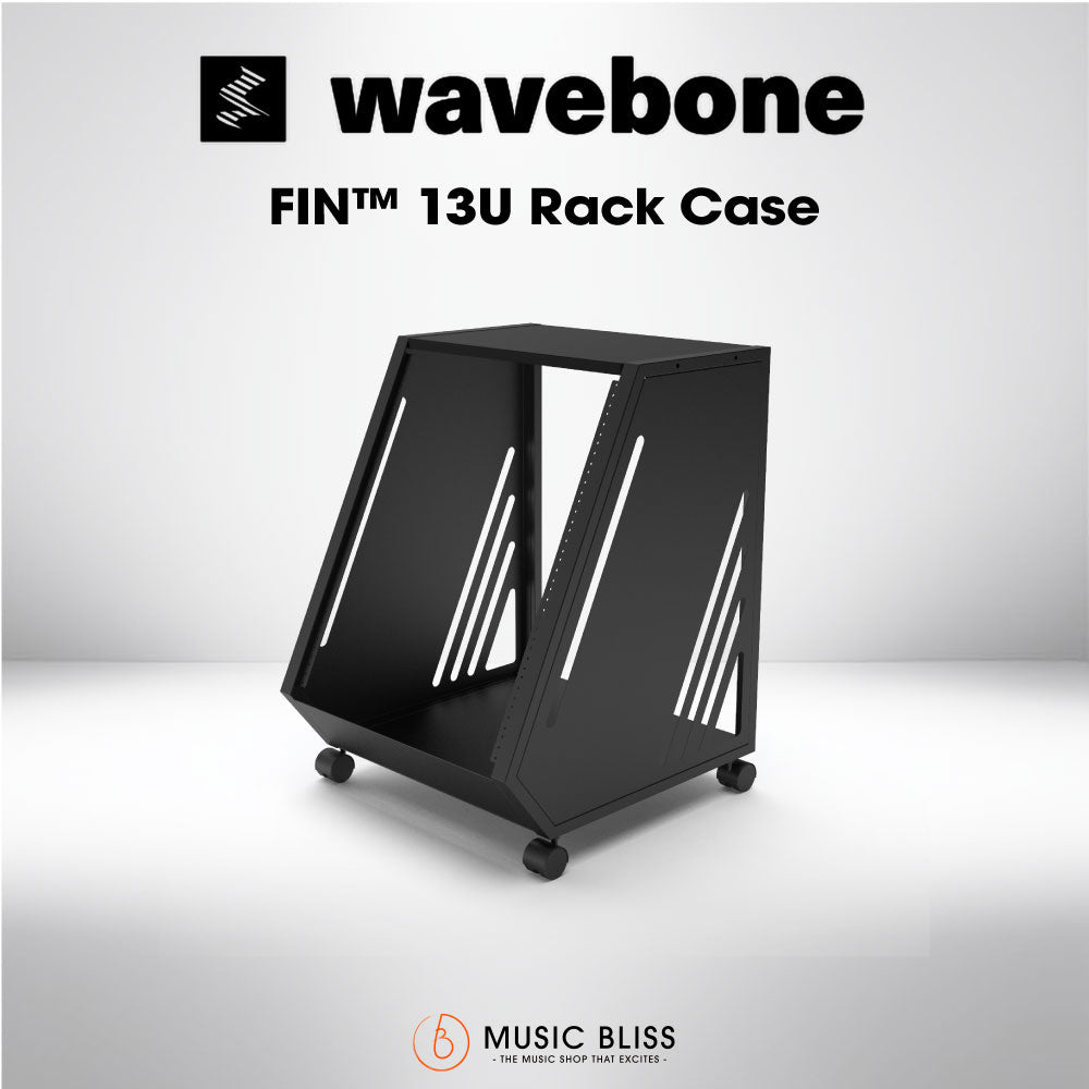 Wavebone Fin 13U Rackmount Case with Black Top — Music Bliss Malaysia
