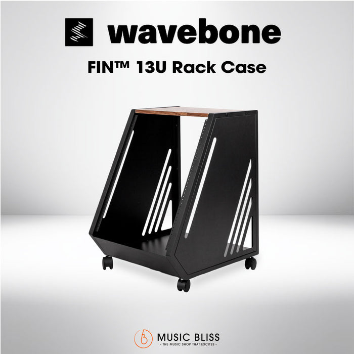 Wavebone Fin 13U Rackmount Case with Wood Top — Music Bliss Malaysia