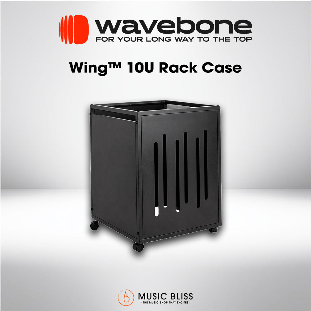 Wavebone Wing 10U Studio Upright Rackmount Case | Music Bliss Malaysia