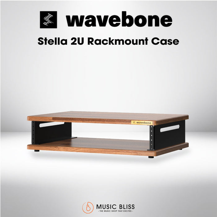 Wavebone Stella 2U Rackmount Case with Wood Top — Music Bliss Malaysia