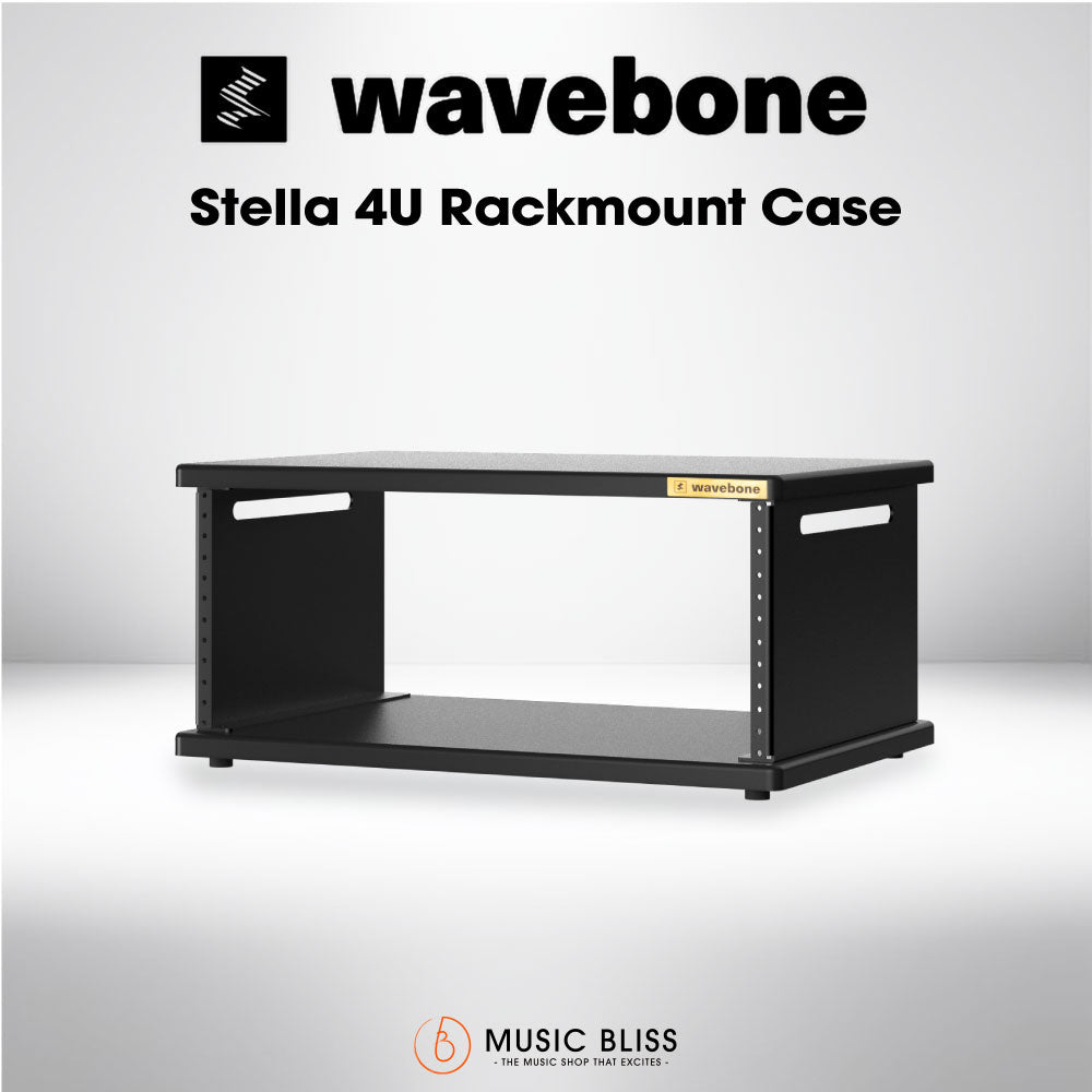 Wavebone Stella 4U Rackmount Case with Black Top — Music Bliss Malaysia
