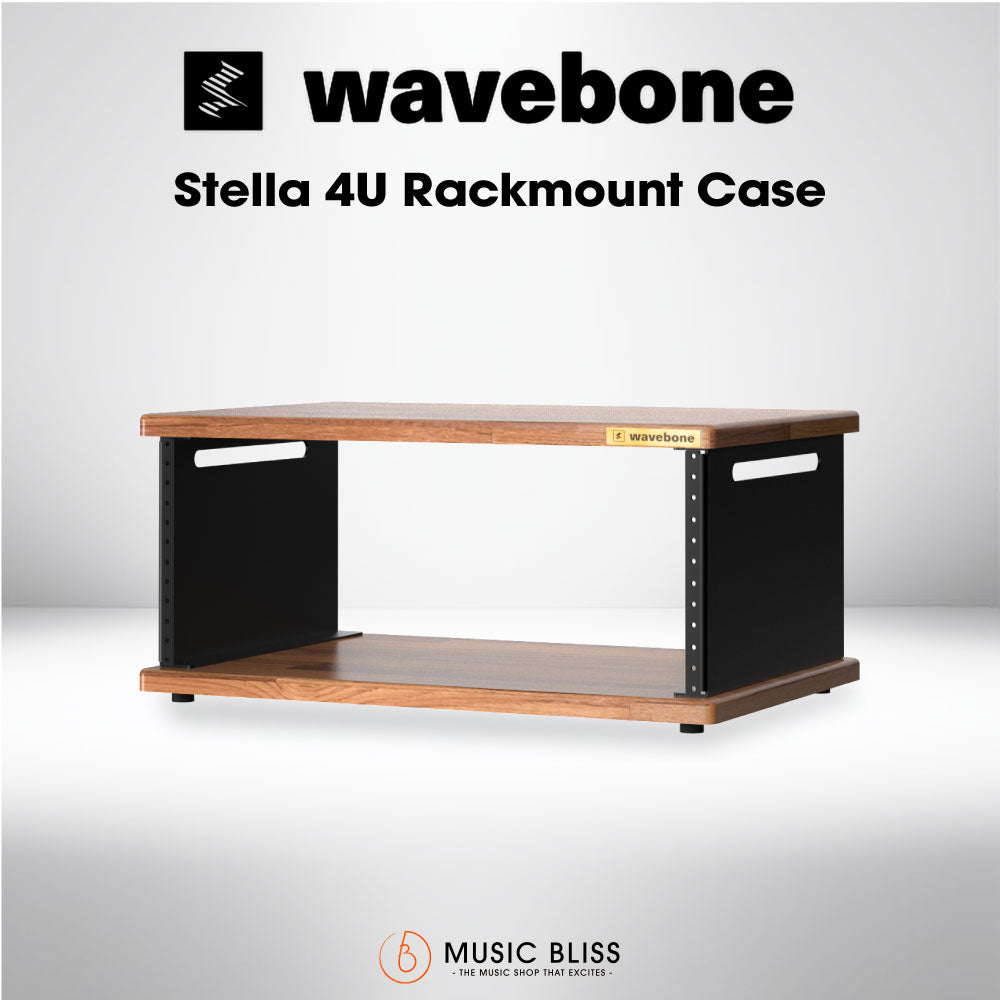 Wavebone Stella 4U Rackmount Case with Wood Top — Music Bliss Malaysia