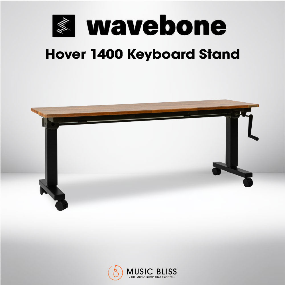 Wavebone Hover 1400 Height Adjustable Keyboard Stand (Wood) — Music ...