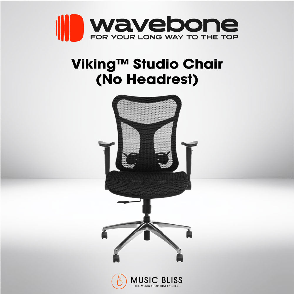 Wavebone Viking - Studio Chair (Without Headrest) (Black) | Music Bliss Malaysia
