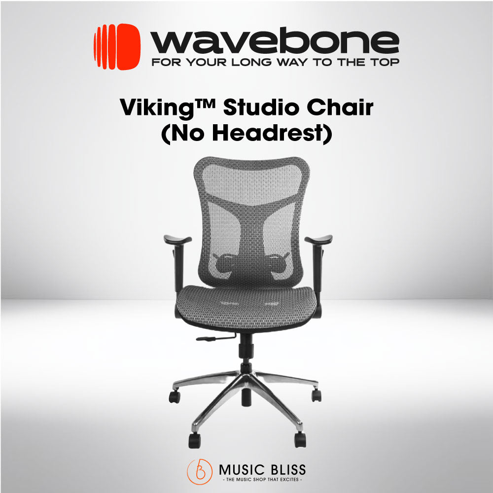 Wavebone Viking - Studio Chair (Without Headrest) (Grey) | Music Bliss Malaysia