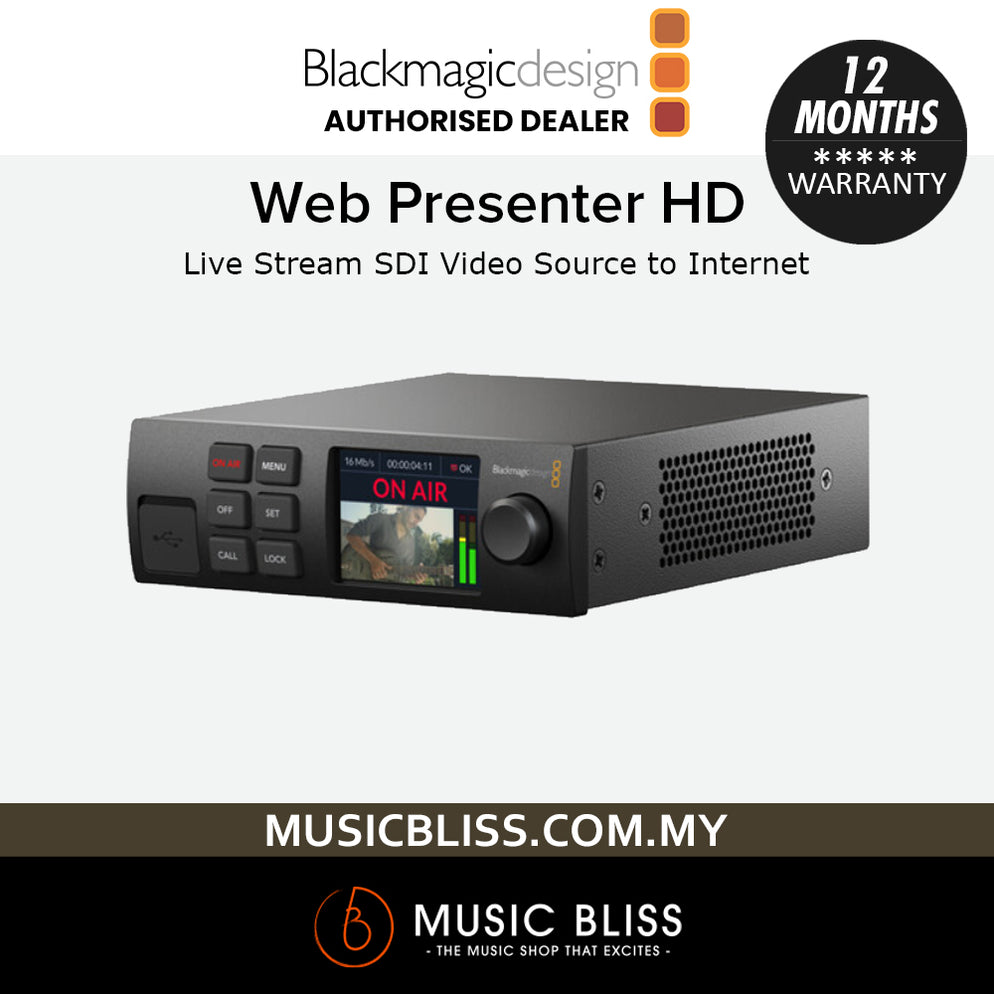 Blackmagic Design Web Presenter HD Live Stream from any 12G‑SDI Video Source Direct to YouTube ...