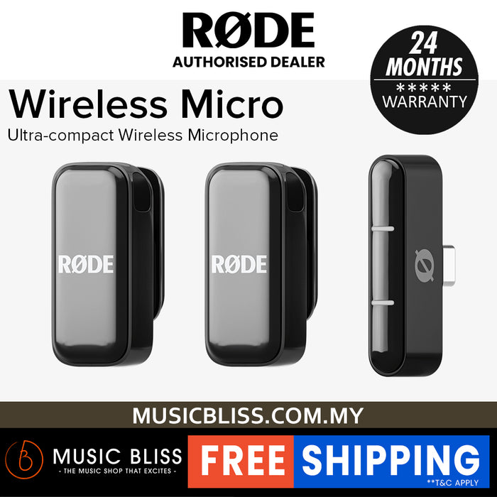 Rode Wireless Micro Ultra 2TX+1RX Compact Wireless Mic for Type C ...