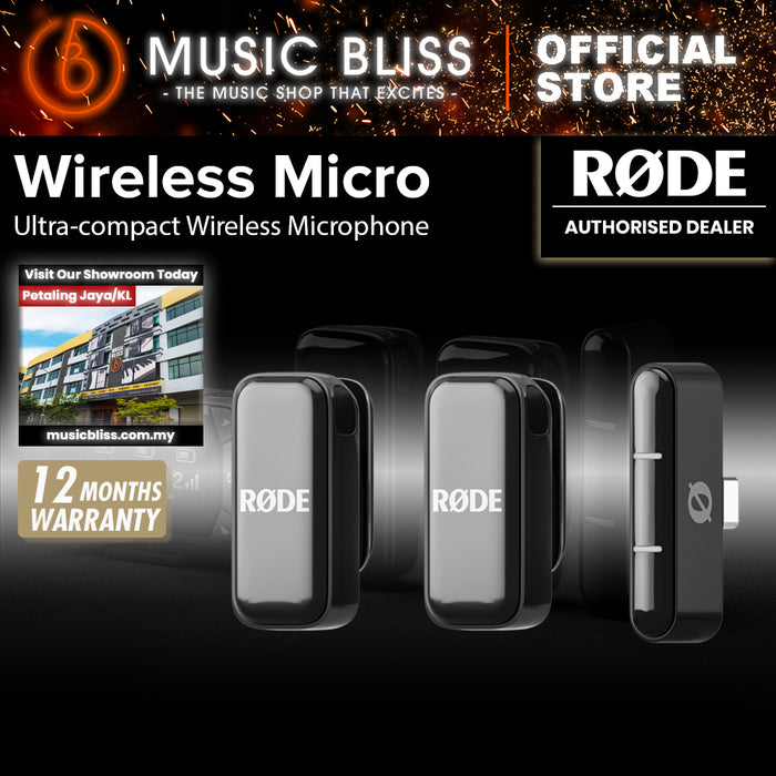 Rode Wireless Micro Ultra 2TX+1RX Compact Wireless Mic for Type C ...