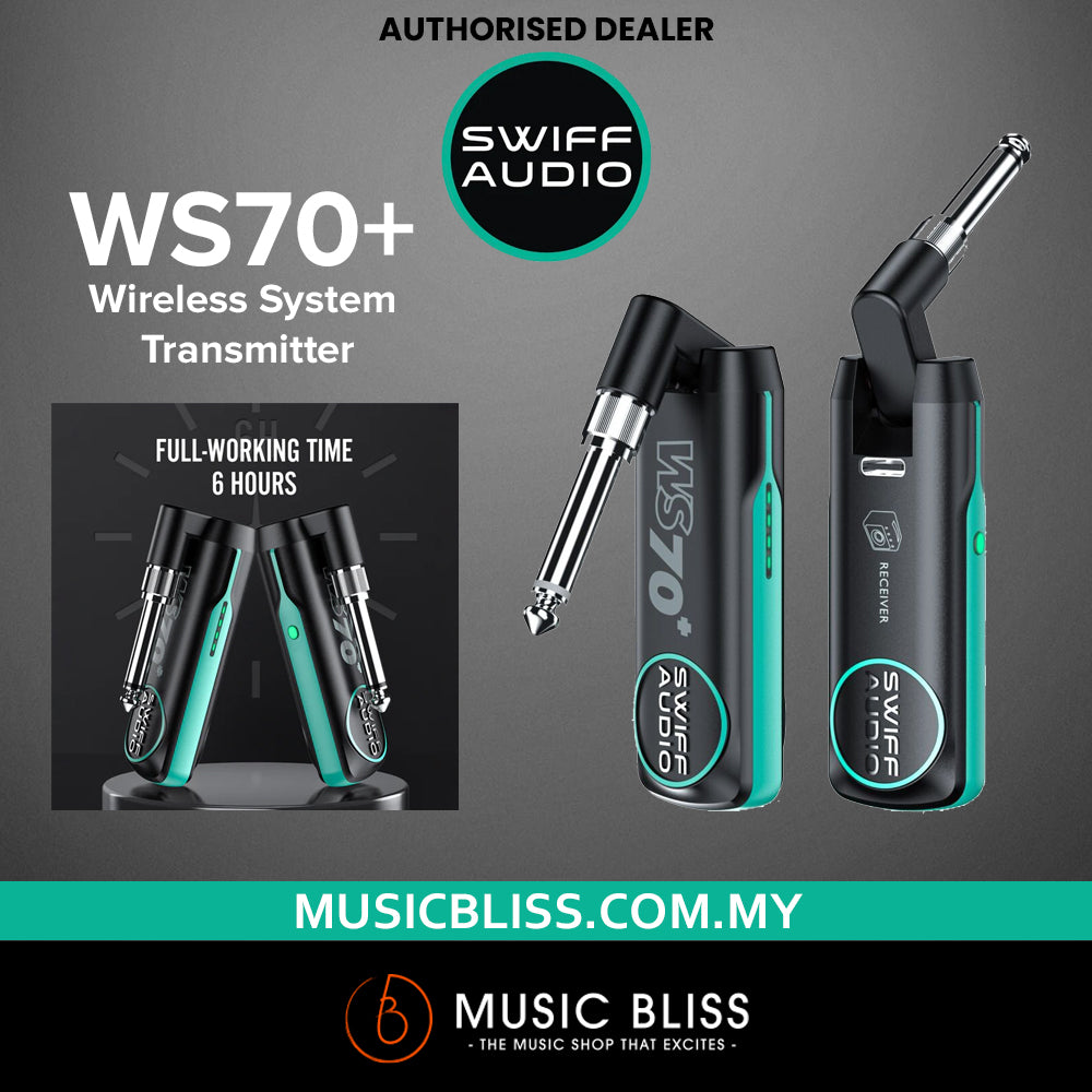 Swiff Audio WS70+ Guitar Digital Wireless System | Music Bliss Malaysia