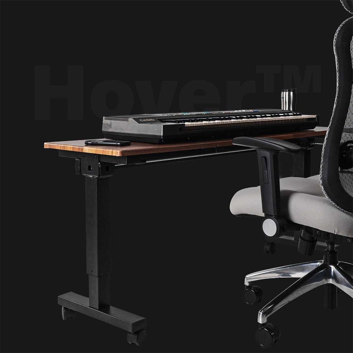 Wavebone Hover 900 Height Adjustable Keyboard Stand (Wood) | Music Bliss Malaysia