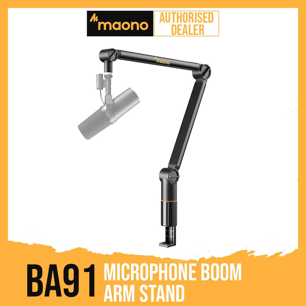 MAONO BA91 Microphone Boom Arm Stand for Professional Podcast/Studio ...