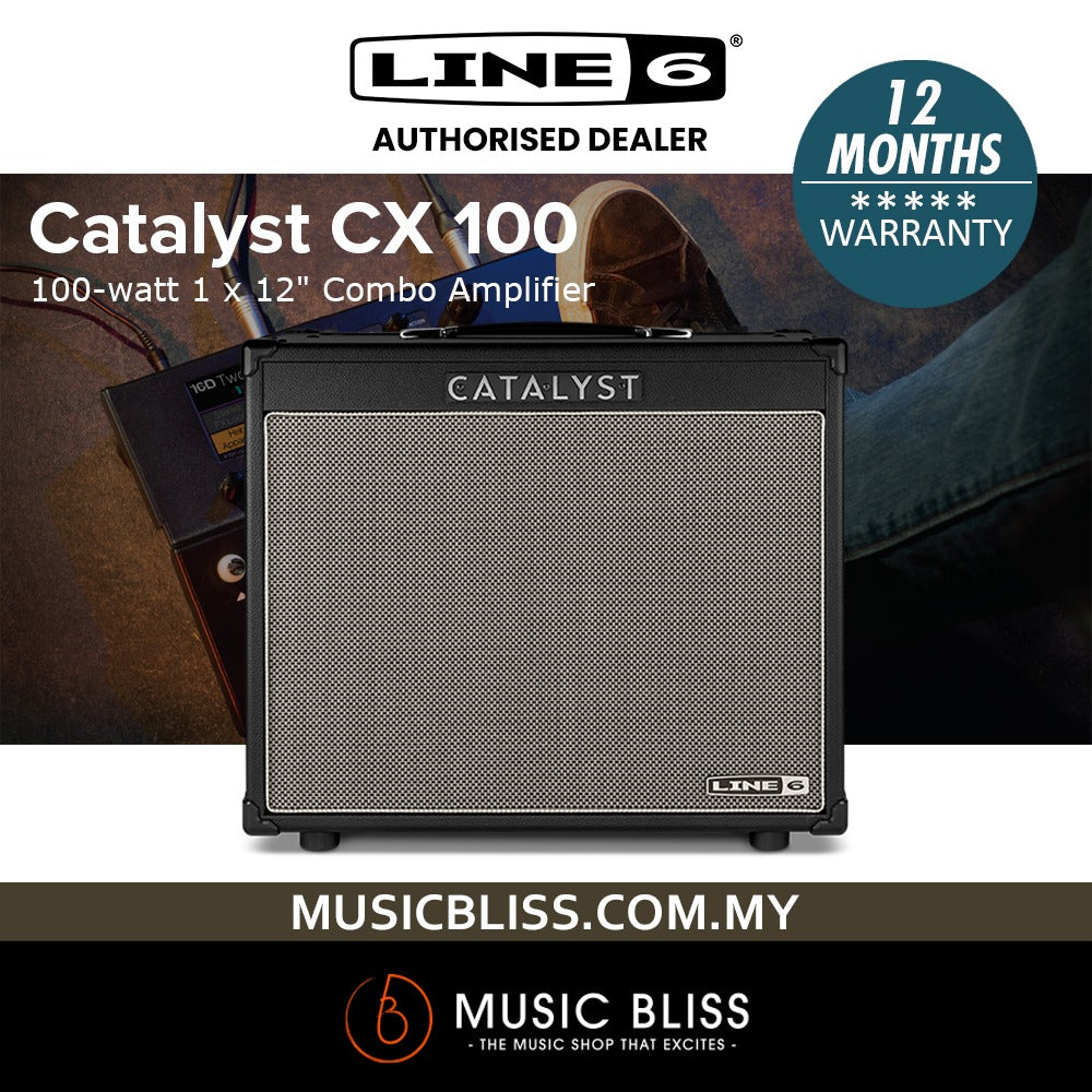 Line 6 Catalyst CX 100 100-watt 1 x 12" Combo Amplifier | Music Bliss ...