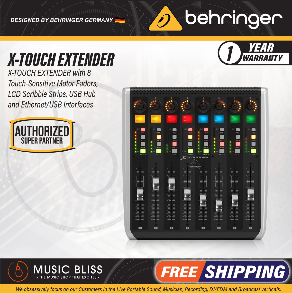 Behringer X-Touch Extender (XTouch Extender) | Music Bliss Malaysia