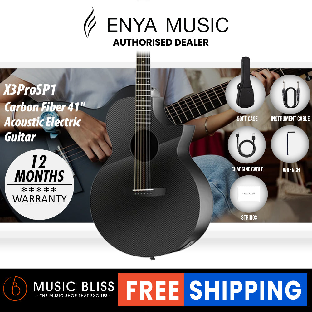 Enya X3 Pro SP1 Carbon Acoustic Guitar Exquisite Matte (X-3) | Music ...