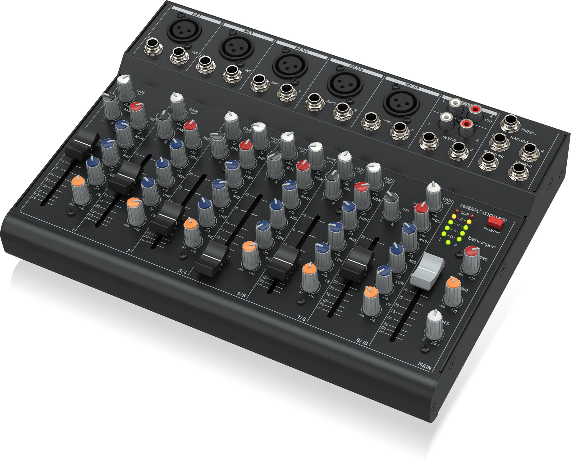 Behringer XENYX 1003B Premium Analog 10-Input Mixer with 5 Mic Preamps ...