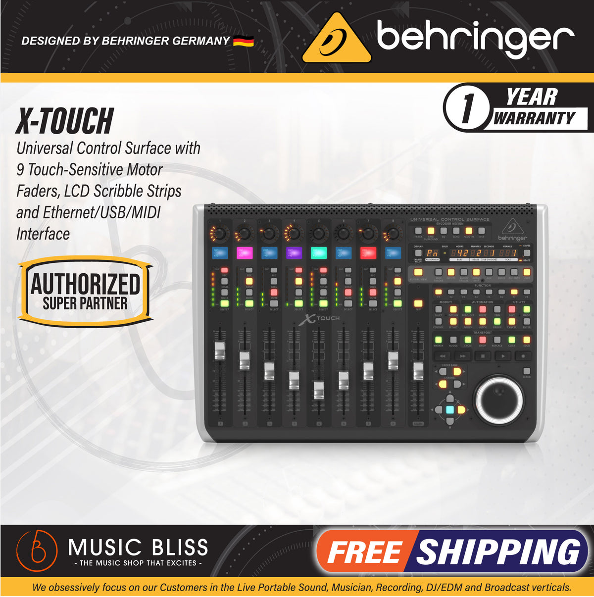 Behringer X-Touch Universal Control Surface (XTouch) *Crazy Sales ...