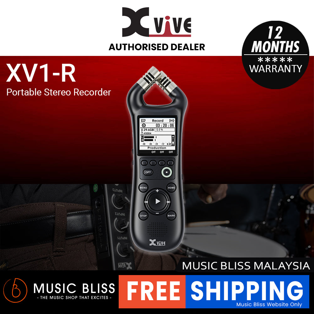 Xvive XV1-R Portable Stereo Recorder (XVR1) | Music Bliss Malaysia