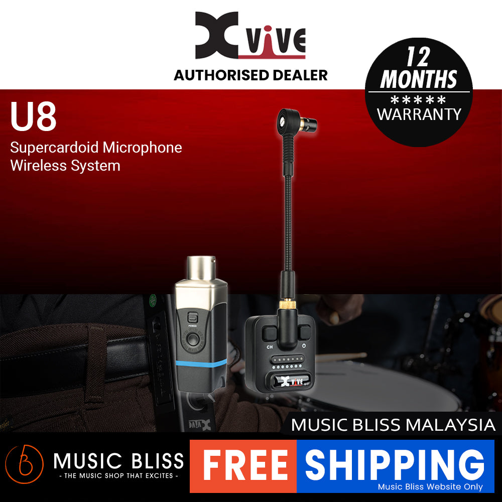 Xvive U8 Supercardoid Microphone Wireless System For Acoustic Guitar ...