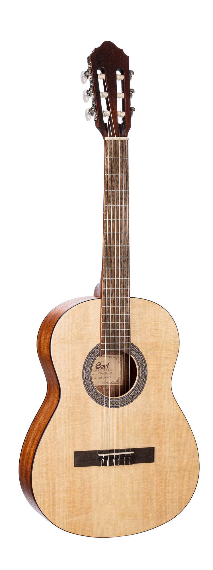 Cort AC200 3/4 Classical Guitar with Bag - Open Pore | Music Bliss Malaysia