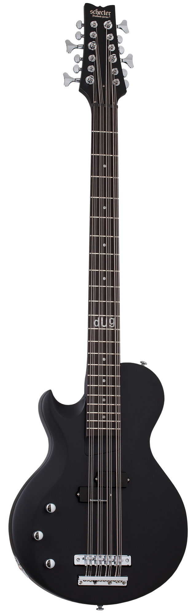 Schecter dUg Pinnick DP-12 Left-Handed Electric Guitar - Gloss Black ...