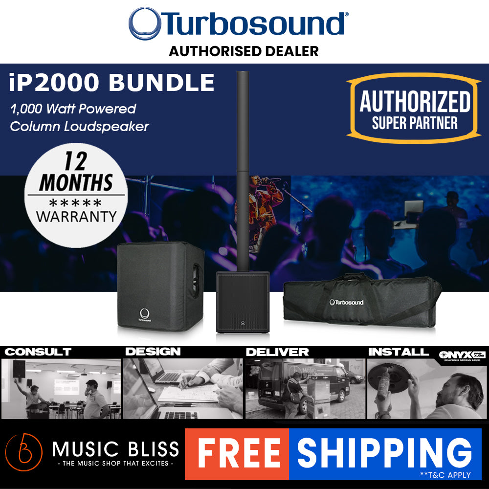 Turbosound iP2000 Bundle with Transport Bag and Protective Cover ...