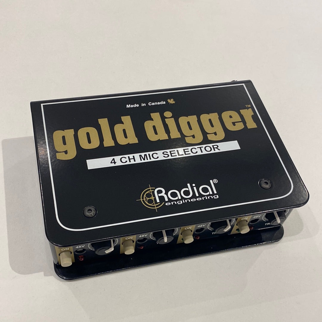 B-Stock Radial Engineering Gold Digger 4-channel Mic Selector | Music ...