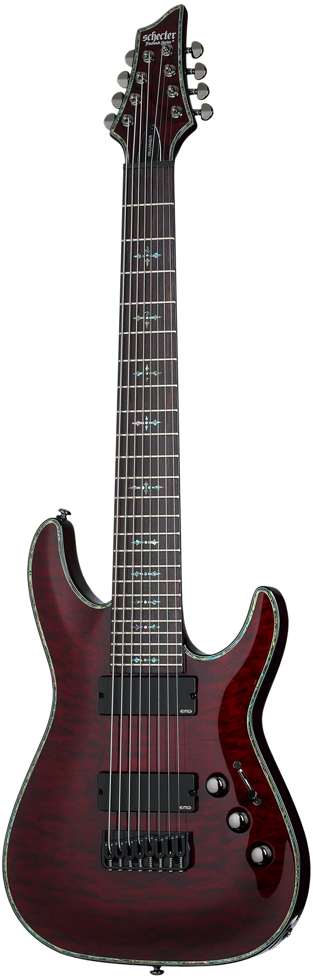 Schecter Hellraiser C-8 Electric Guitar - Black Cherry | Music Bliss ...