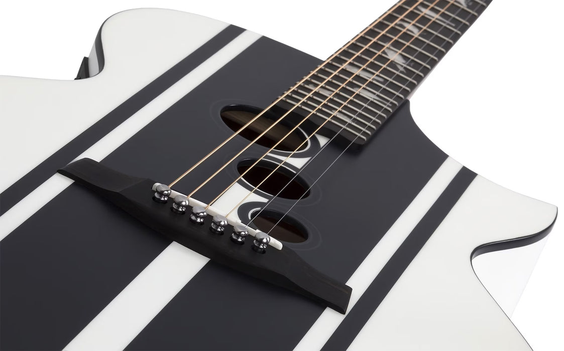 Schecter DJ Ashba Acoustic Guitar - Satin White | Music Bliss Malaysia