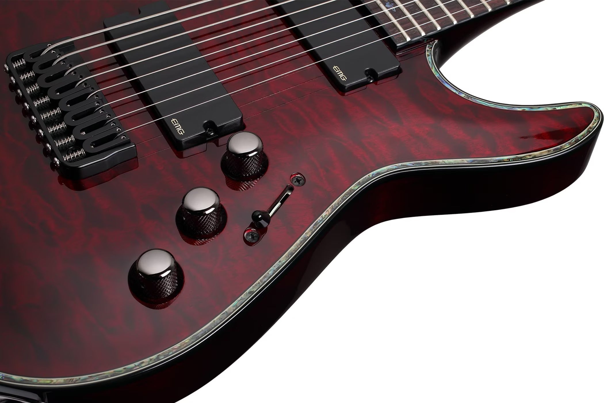 Schecter Hellraiser C-8 Electric Guitar - Black Cherry | Music Bliss ...