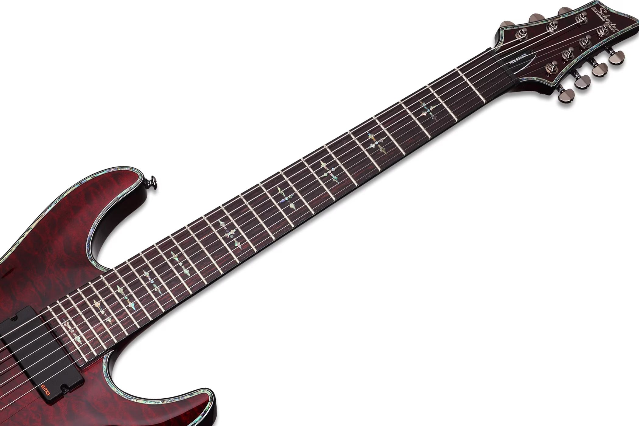 Schecter Hellraiser C-7 Left-Handed Electric Guitar - Black Cherry ...