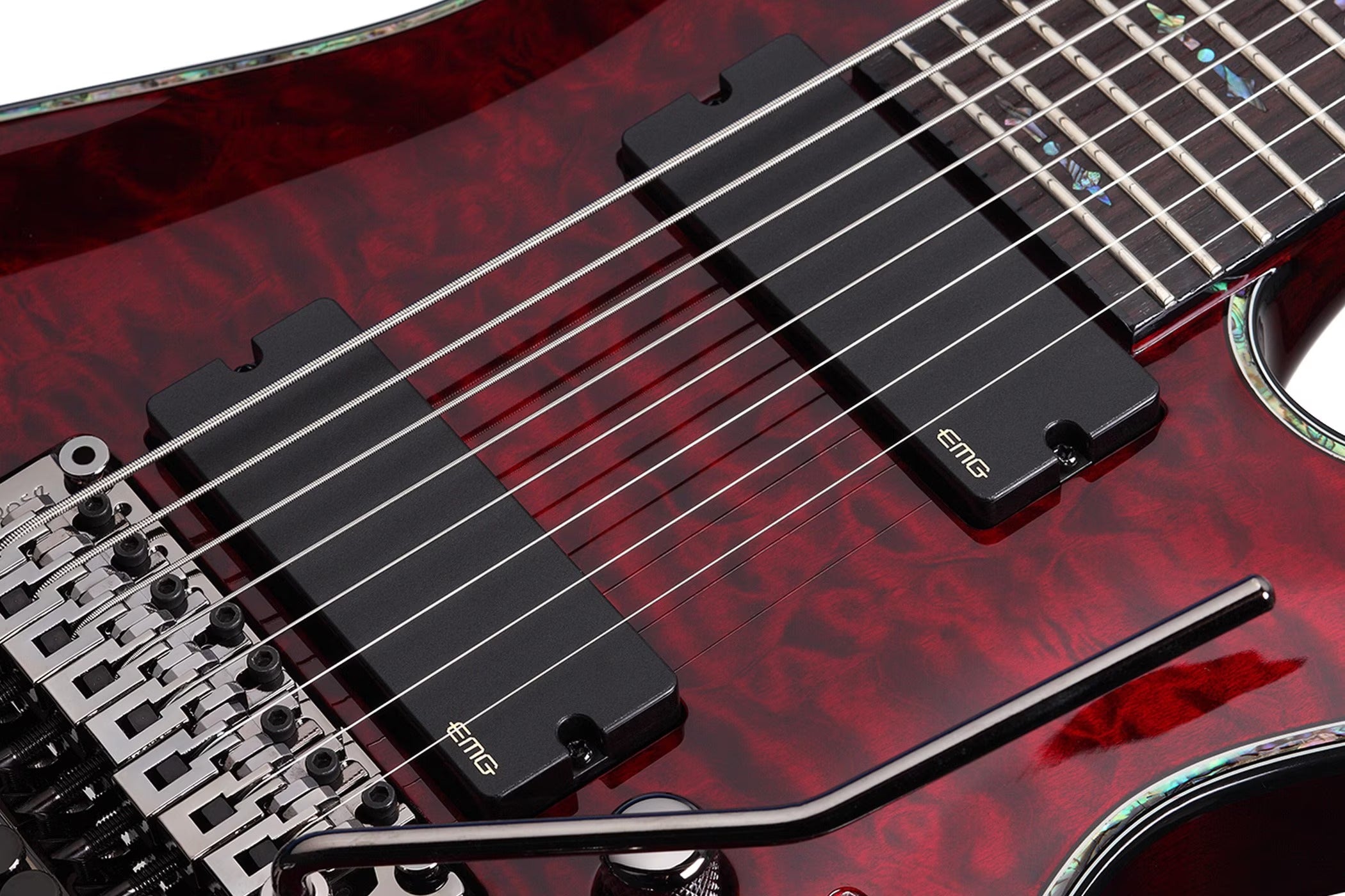 Schecter Hellraiser C-8 FR Electric Guitar - Black Cherry | Music Bliss ...