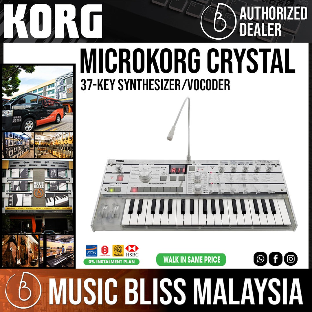 Korg microKORG Crystal 37-Key Synthesizer/Vocoder | Music Bliss Malaysia