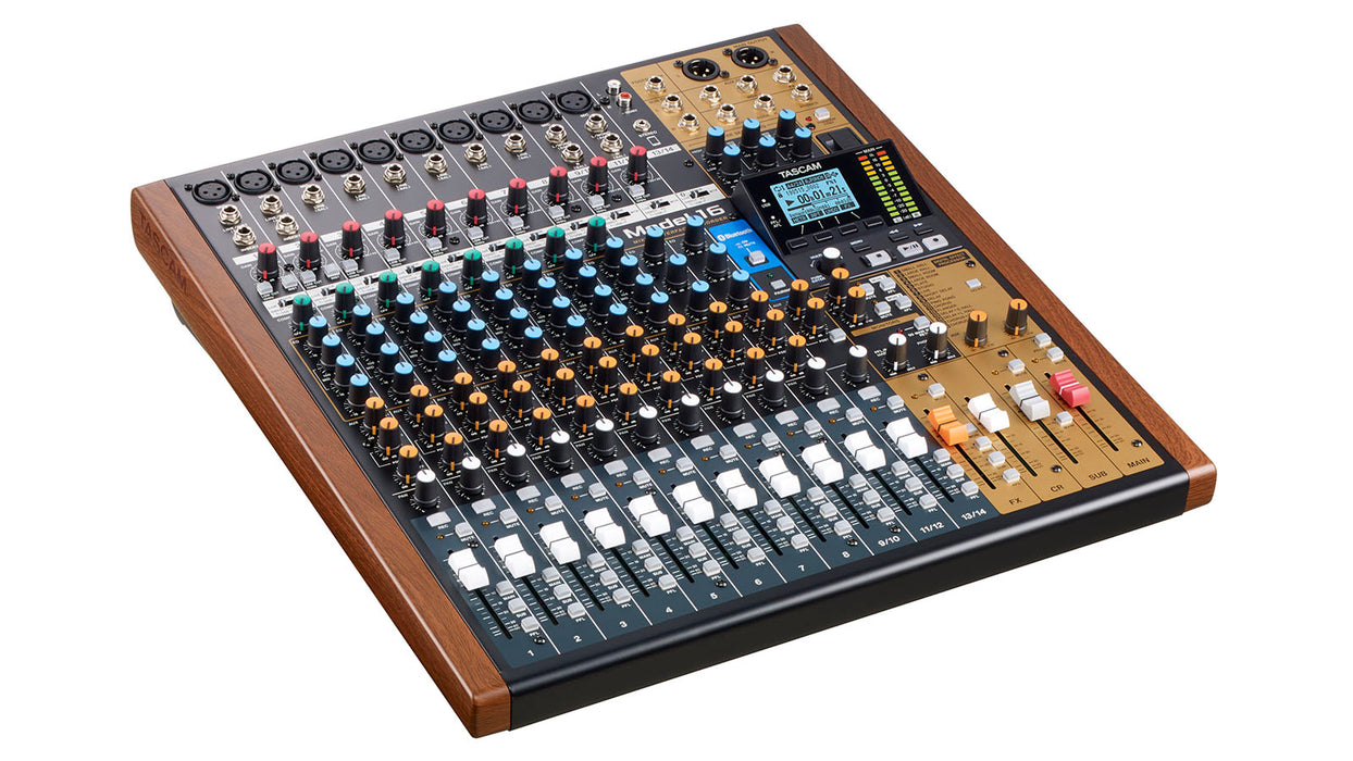 TASCAM Model 16 16-Track Live Recorder & Mixing Console With Audio ...