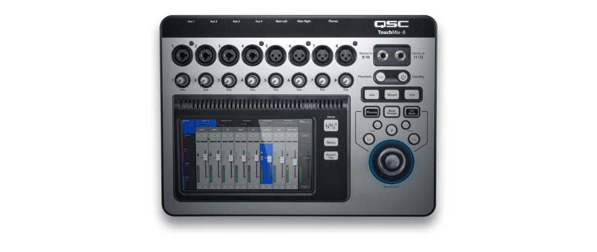 QSC TouchMix-8 Compact Digital Mixer with Touchscreen | Music Bliss ...