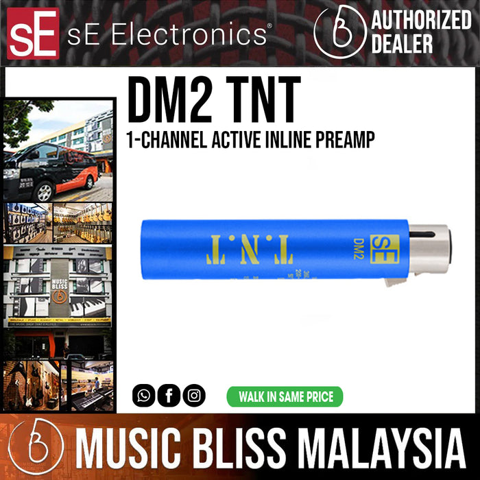 sE Electronics DM2 TNT 1-channel Active Inline Preamp | Music Bliss Malaysia